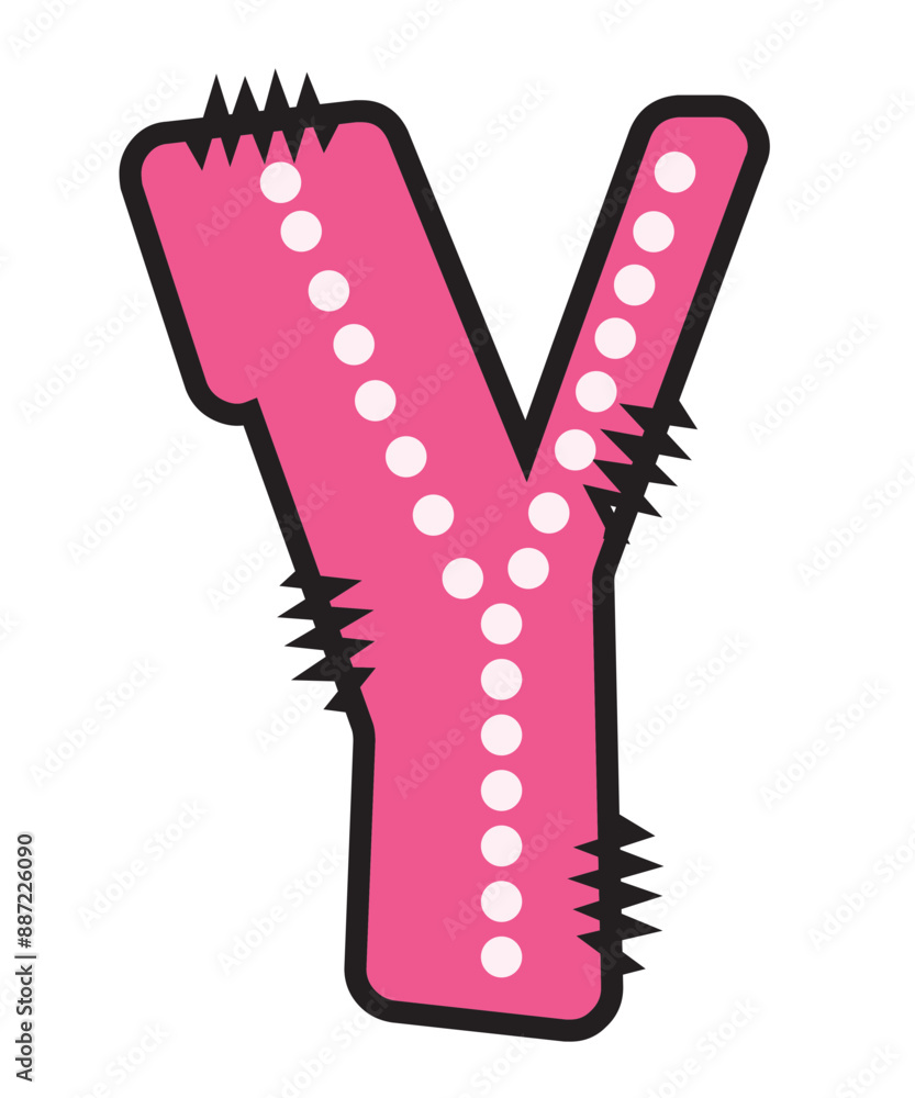 Dalmatian Dots Doodle Bright Alphabet Letters font svg png, Dalmatian ...