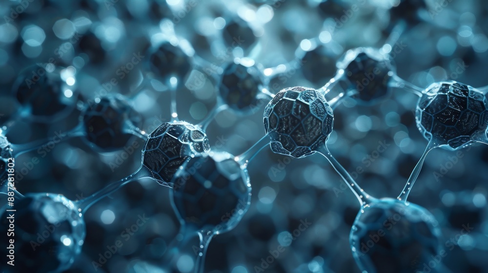 Abstract Atomic lattice, Molecular grid of graphene, Graphene atomic ...