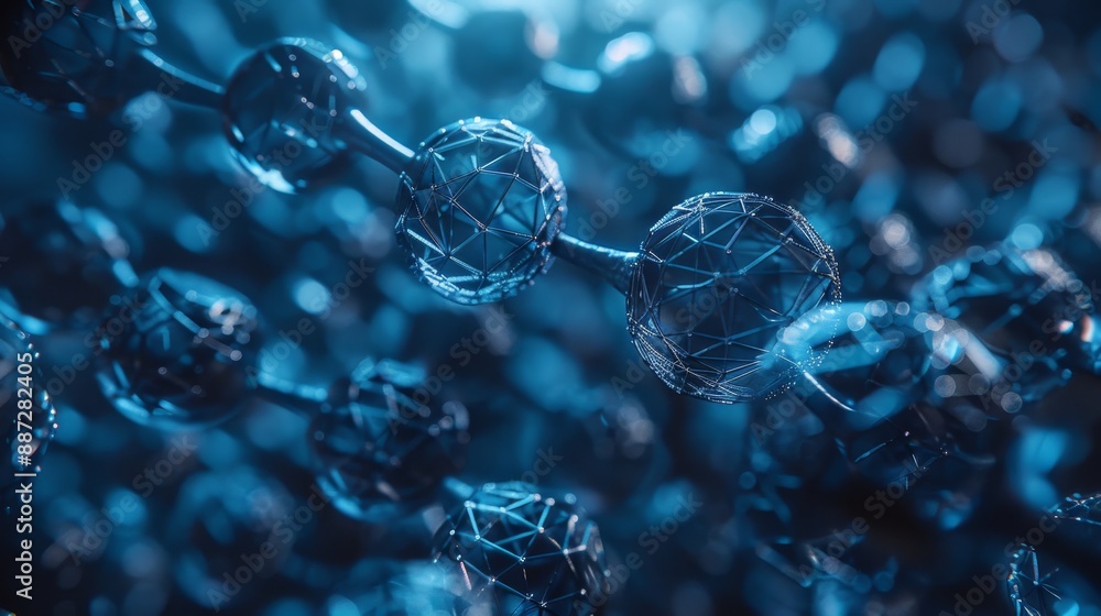 Abstract Atomic lattice, Molecular grid of graphene, Graphene atomic ...