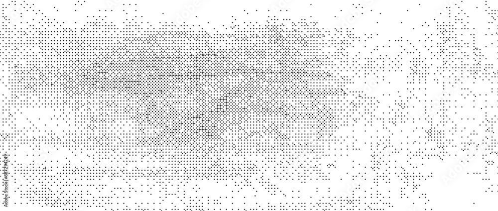 Pixelated grain gradient texture bitmap. Dither grunge background ...