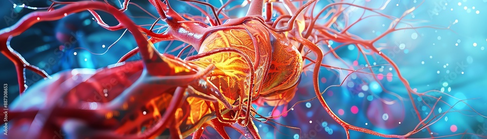 An illustration of a neuron, the basic functional unit of the nervous ...