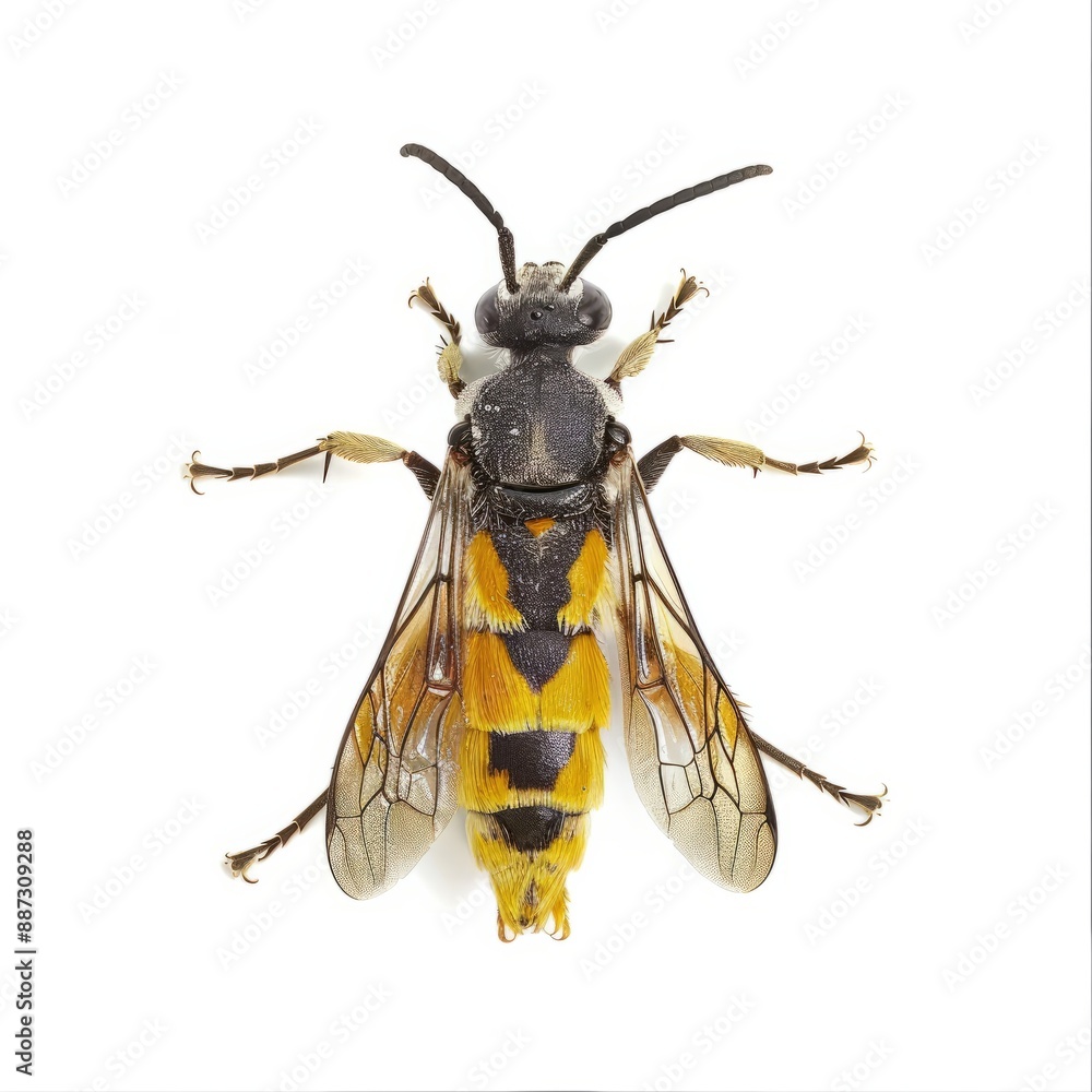 A stylops with small size and elongated body, parasitic on bees ...