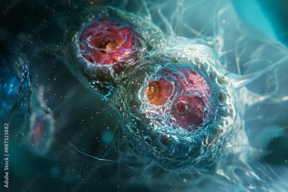 Nucleolus Reassembly: An image showing the nucleolus reappearing within ...