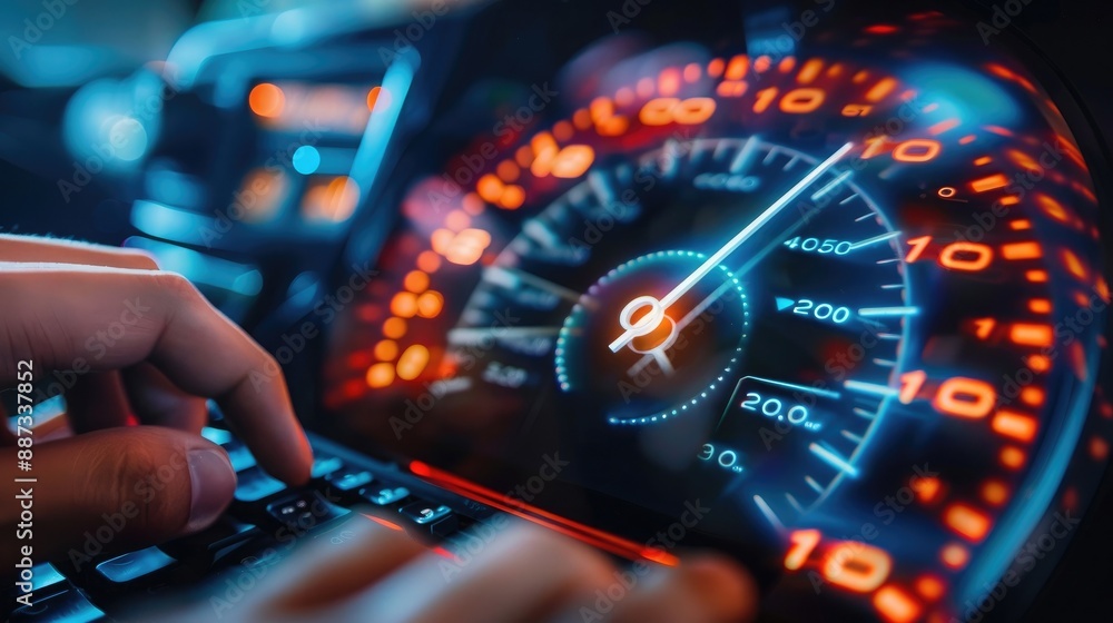 technology, working, business, performance, speed, test, broadband ...