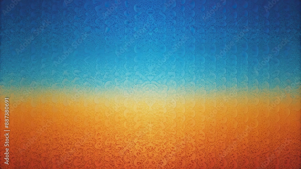 Blue and orange natural grainy gradient overlay retro 70s background ...
