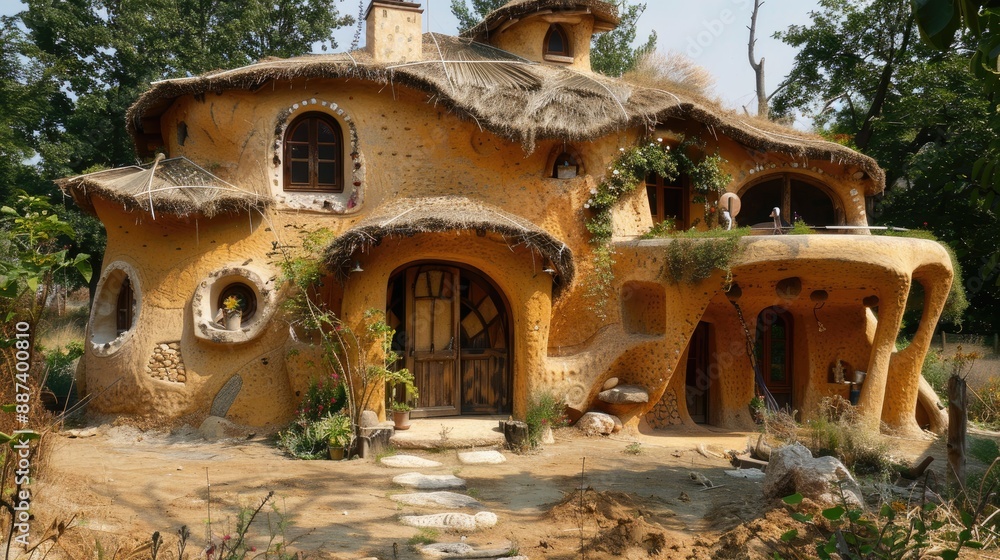 straw bale and clay eco sustainable architecture natural building straw ...