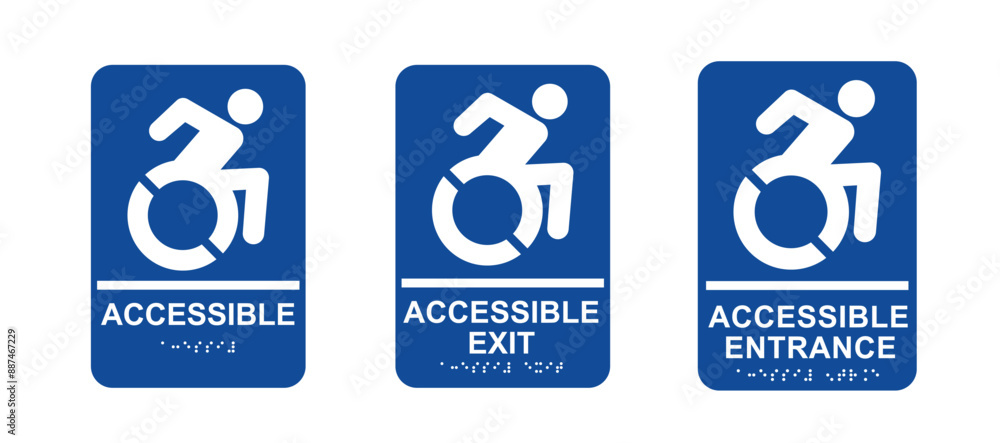 Dynamic Accessibility Symbol. Wheelchair Accessible icon. Accessible ...