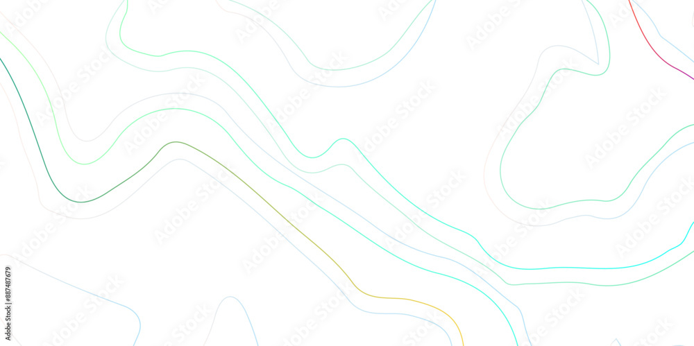 line contour map background, geographic grid map. Luxury abstract line ...