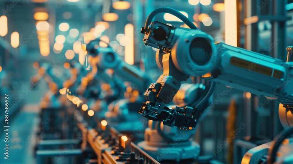 Smart industry robot arms modernization for innovative factory ...