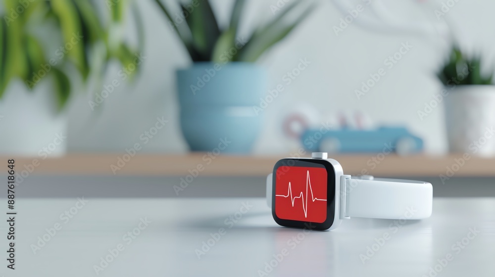 Remote patient monitoring, wearable ECG device for heart health Stock ...