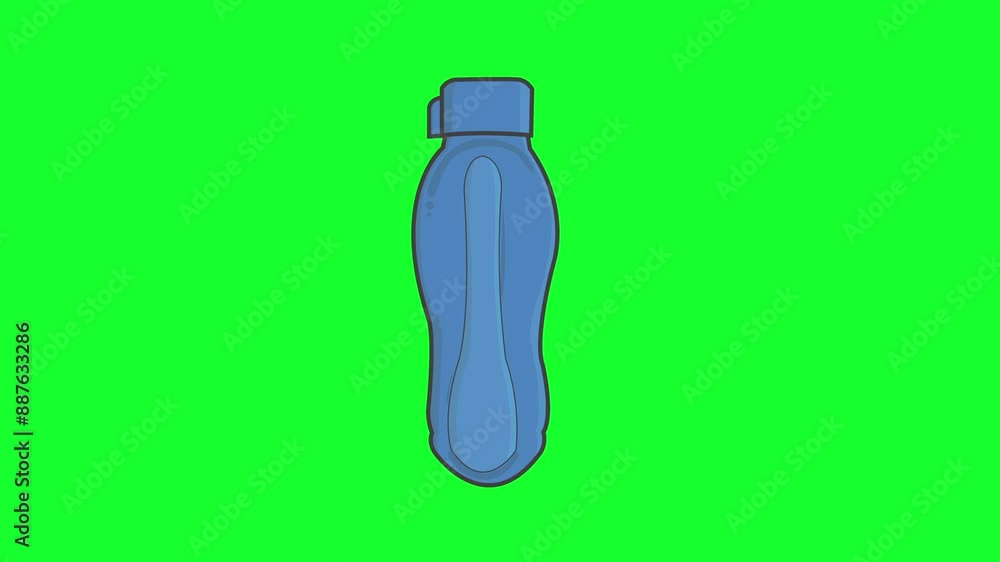 blue bottle zoom in and zoom out zoomed in and out with greenscreen ...