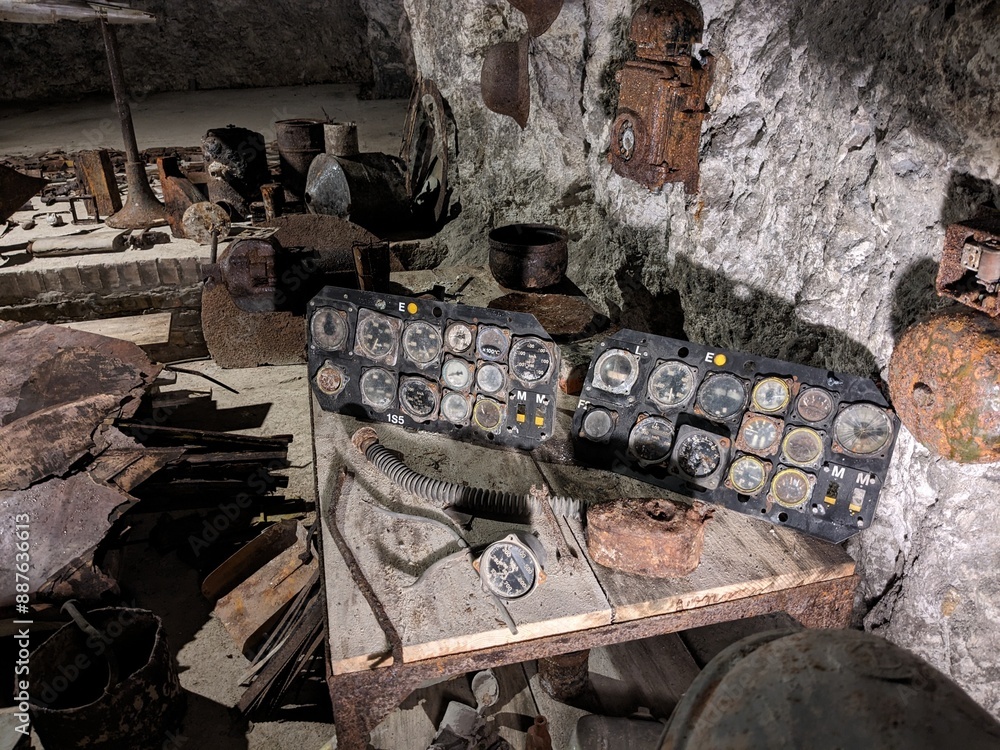 VIENNA,AUSTRIA-JULY 14 2024:Former nazi secret underground jet factory ...