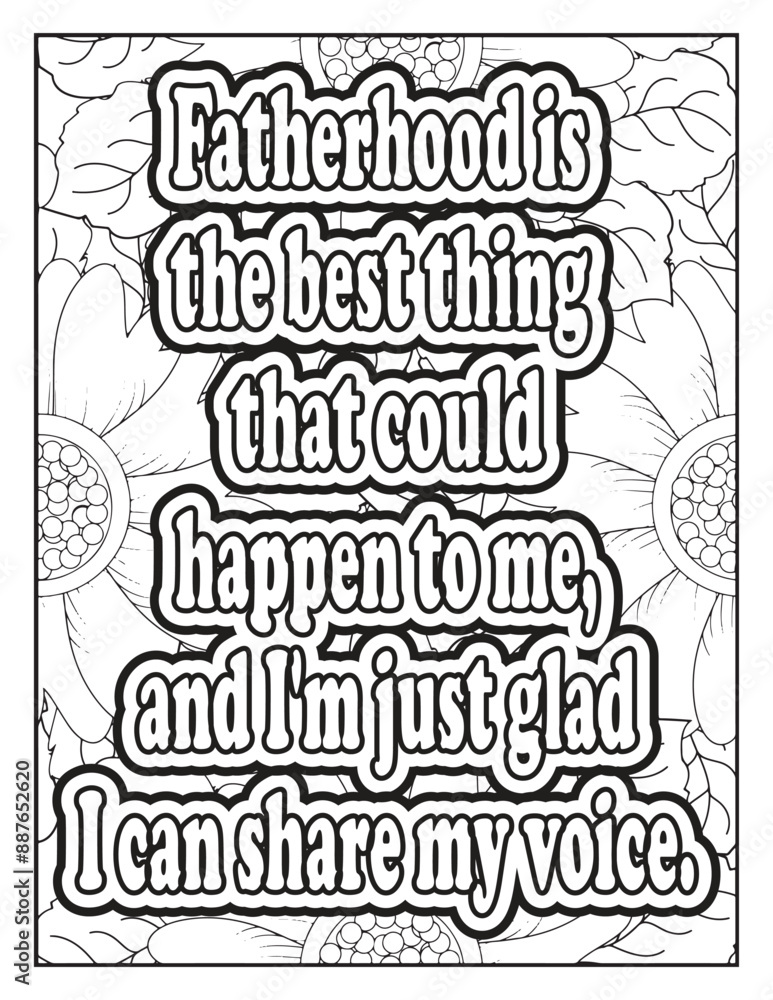 Father Quotes, Father's Day, Motivational quotes coloring page ...