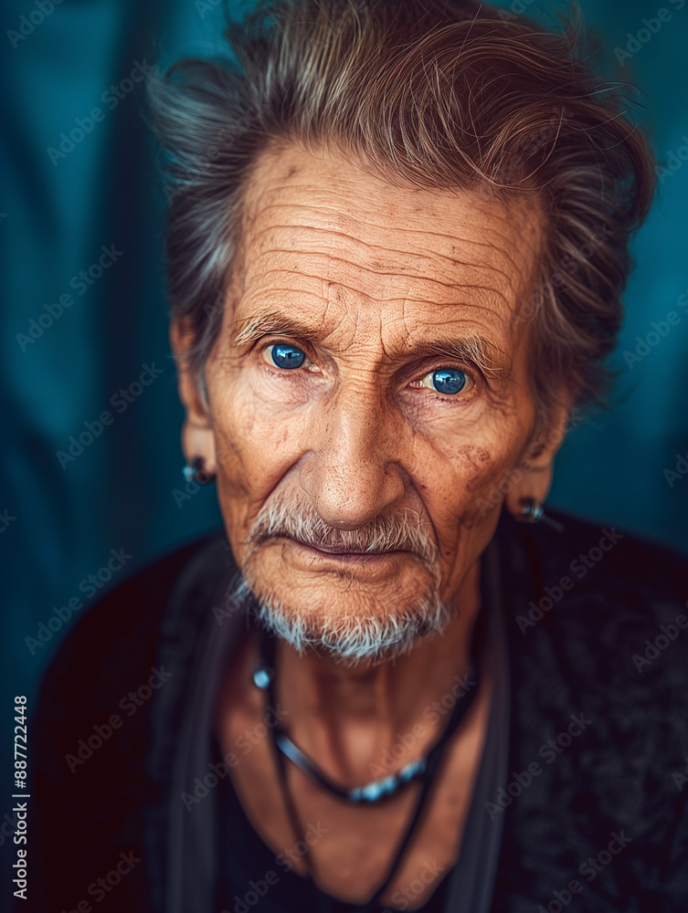 A close-up portrait of William Shakespeare, his face etched with the ...