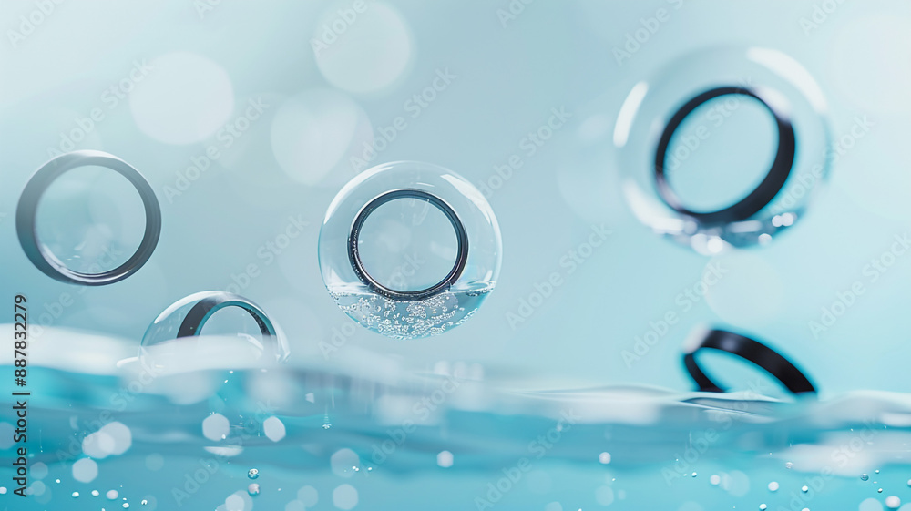 Water splash and rain drops glass isolated on a transparent background ...