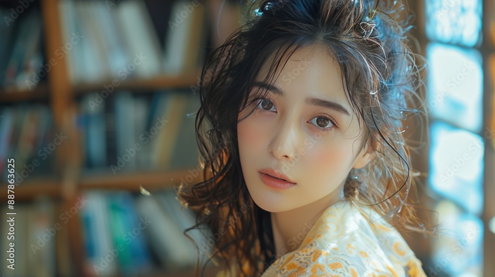 Poster of Yang Mi in 2024 Analog film, super detailed, fantastic high ...