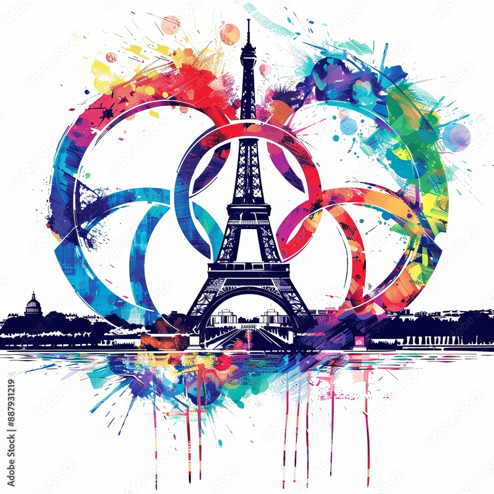 Islamabad Pakistan Olympic Games 2024 in Paris Banner. Official logo of ...