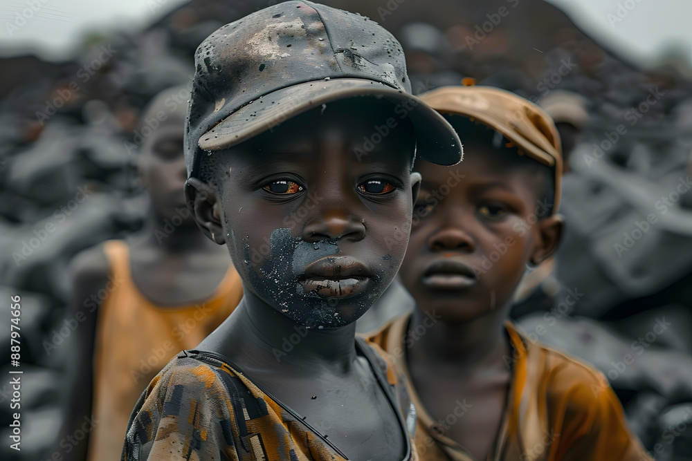Children in impoverished African regions working in hazardous coal ...