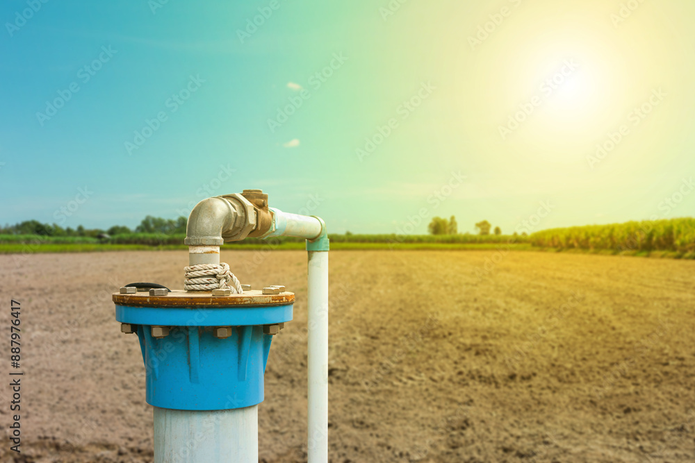 Groundwater wells are drilled and water is supplied with PVC pipes ...