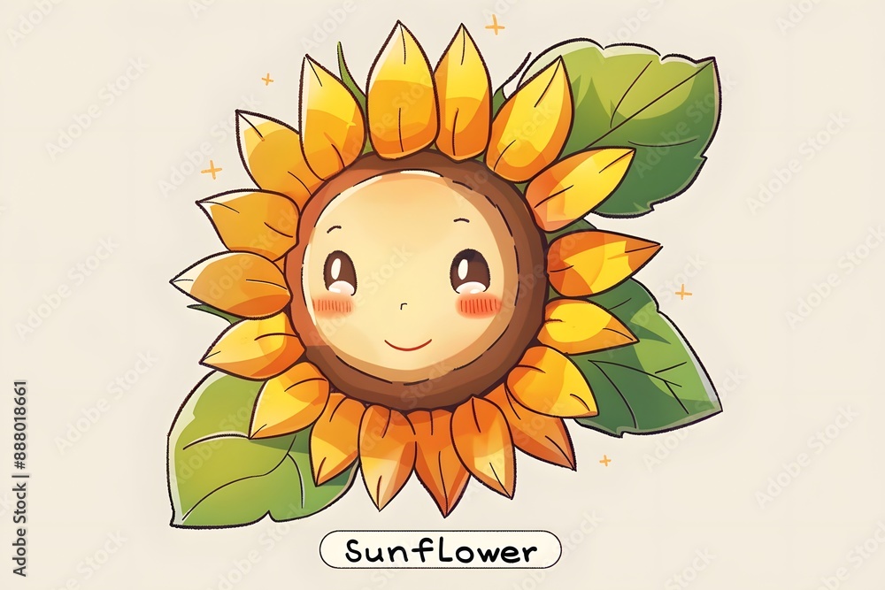 Adorable Plant Coloring Book: Simple and Cute Drawings of Various ...