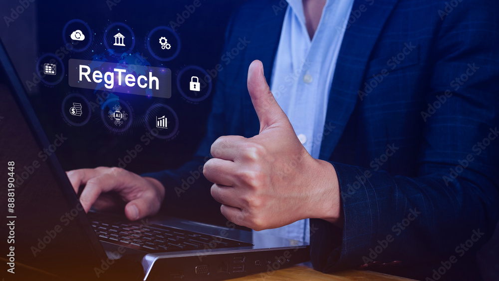 Regtech, Regulatory technology concept, management of regulatory ... Regtech, Regulatory technology concept, management of regulatory ...