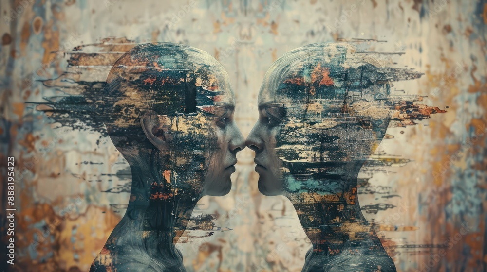 Artistic portrayal of selfdeception and inner conflict for mental ...
