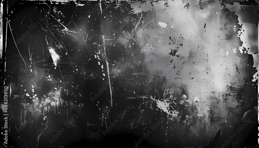 Vintage distressed photo texture with film grain, dust, and scratches ...