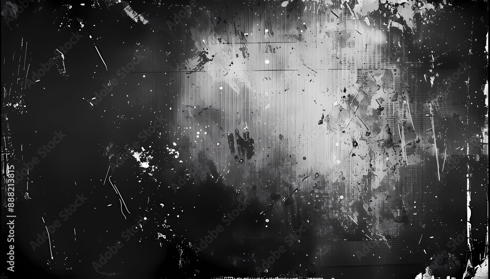 Vintage distressed photo texture with film grain, dust, and scratches ...