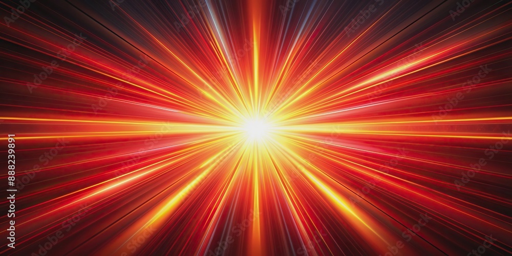 Abstract red light rays background with vibrant colors and dynamic ...