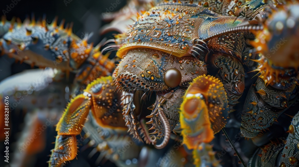 Microscope image unveils the detailed textures of insect skin and ...