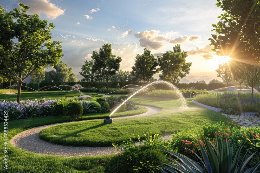 Irrigation Design. Smart Lawn Care System with Autonomous Sprinklers in ...