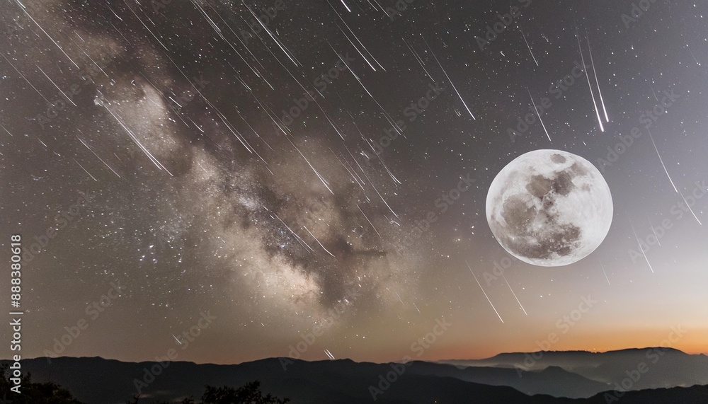 Foto de falling stars moon photoshop overlays night sky overlay starry ...