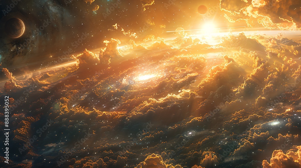 cosmic garden nurturing the seeds of life across the cosmos with ...