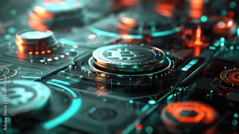 High-resolution digital representation of a corporate treasury ...