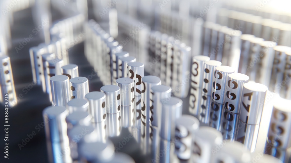 Detailed 3D model of a financial decision-making process in a ...