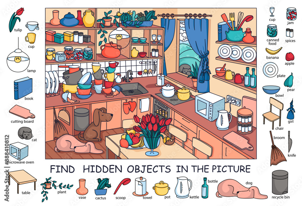 Poster Find hidden objects in the picture – Wall Art | UkPosters