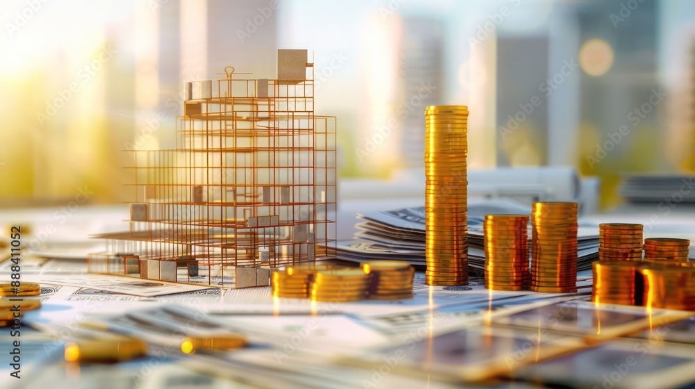 High-resolution image of a corporate financial restructuring, shown as ...
