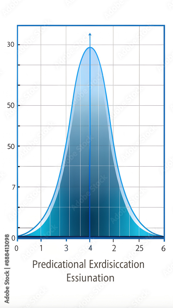 Bell curve graphic depicting normal performance distribution outline ...