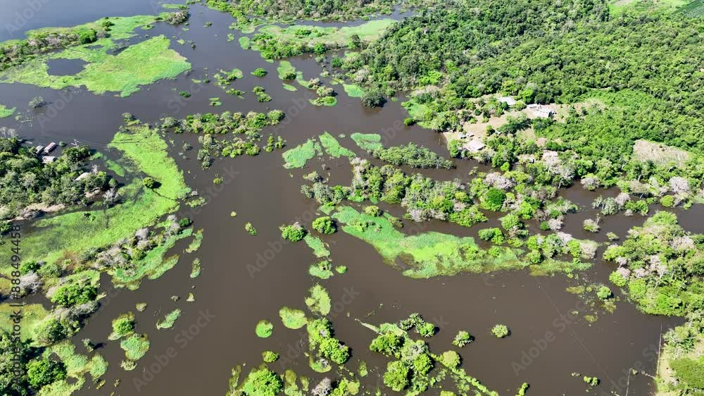 Amazonian River At Manaus Amazonas Brazil. Capturing The Effects Of ...