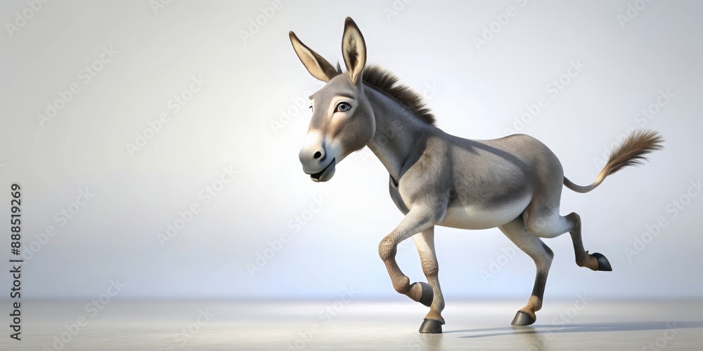 Playful animated GIF of a donkey dancing with joyful movements , donkey ...