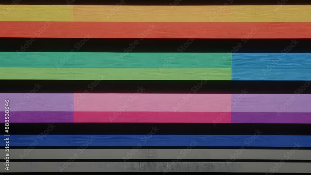 Stripes signal tv pattern test or television color bars signal end of ...