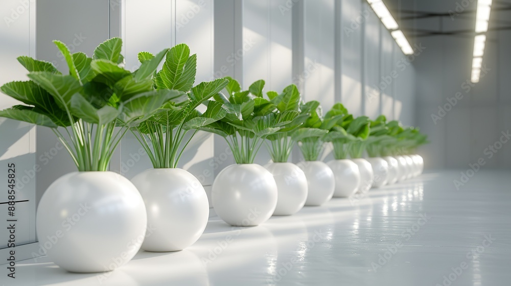 Energetic scene capturing farmers in a technologically advanced farm ...