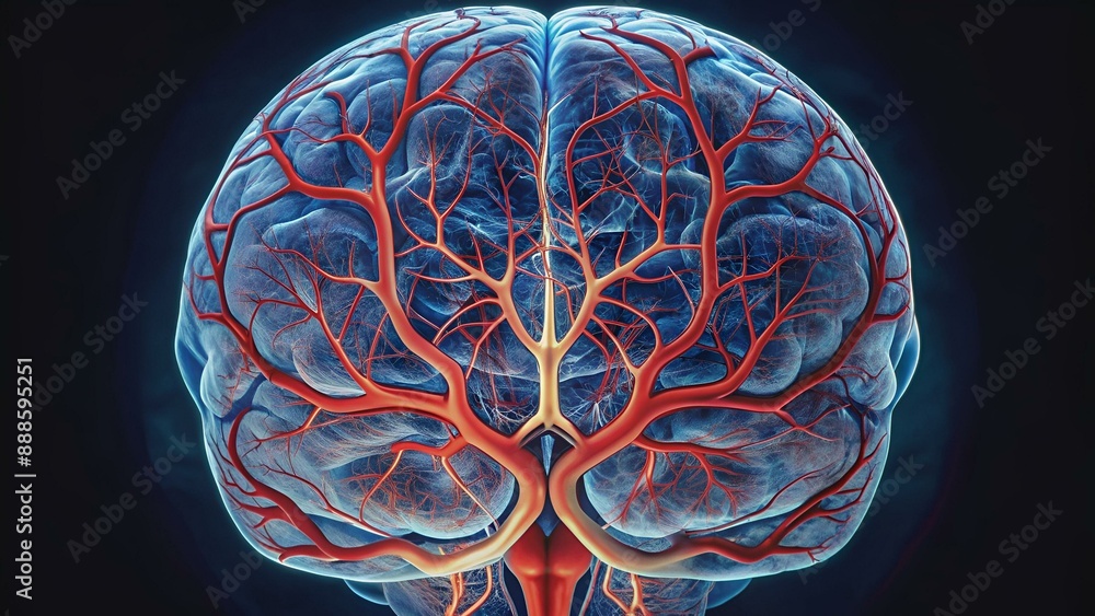MRA Brain axial view , This imaging technique provides clear visuals of ...