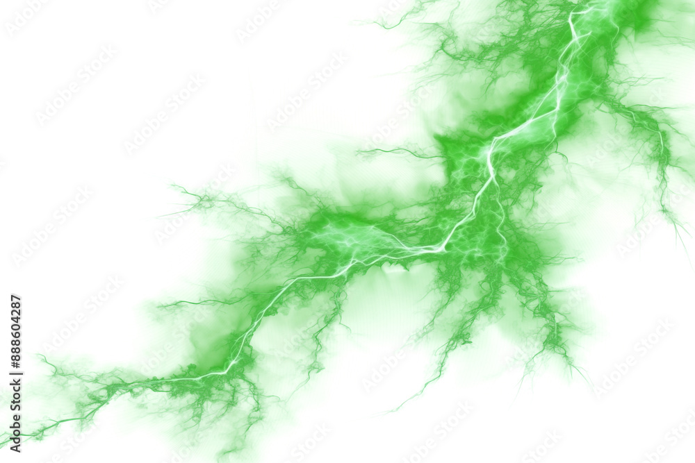 Green electricity PNG electricity Courant Lightning Power isolated on a ...