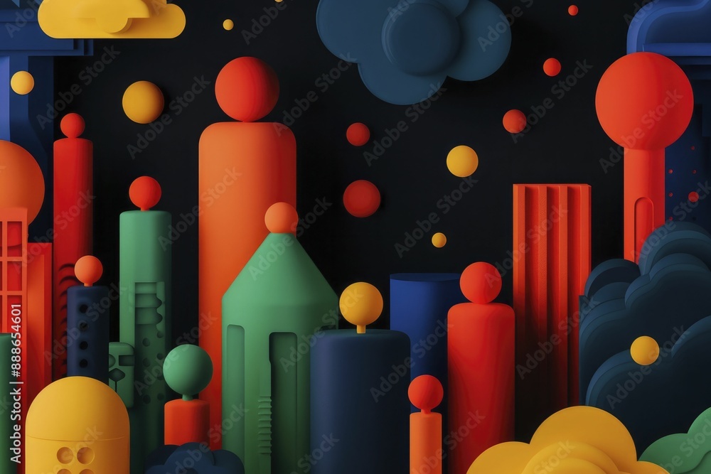 Dynamic startup visuals, illustrating vibrant and dynamic ...