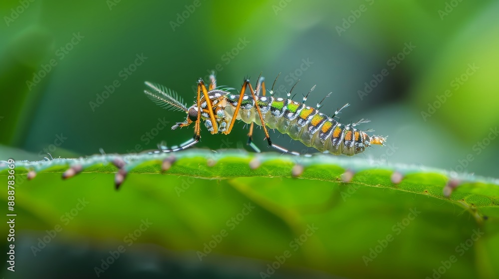Macro Shot of Aedes albopictus Larva, Known for Spreading Zika Virus ...