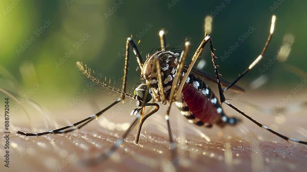 Detailed View of Aedes triseriatus Mosquito, Key Vector in the ...