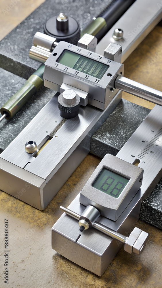Digital micrometers and digital vernier calipers perform calibration on ...