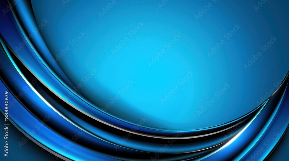 Abstract blue swoosh background with dynamic lines for trendy designs ...