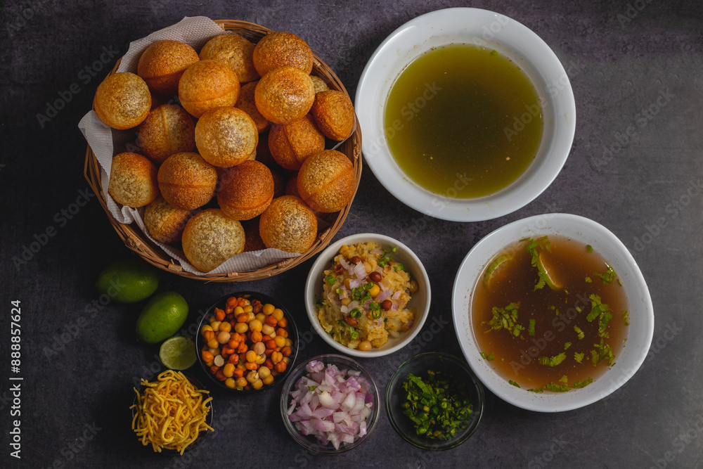 Exploring the Tangy, Spicy, and Refreshing Delight of Pani Puri. India ...